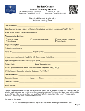 Fillable Online Electrical Low Voltage Permit Application Fax Email ...