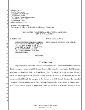 Fillable Online FAIR POLITICAL PRACTICES COMMISSION - CA.gov Fax Email ...