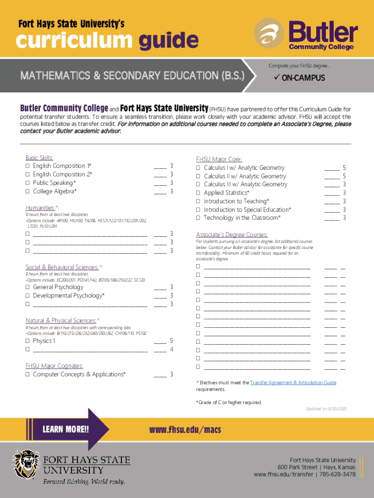 Fillable Online KAMS/AMS Sample Curriculum Fax Email Print - pdfFiller