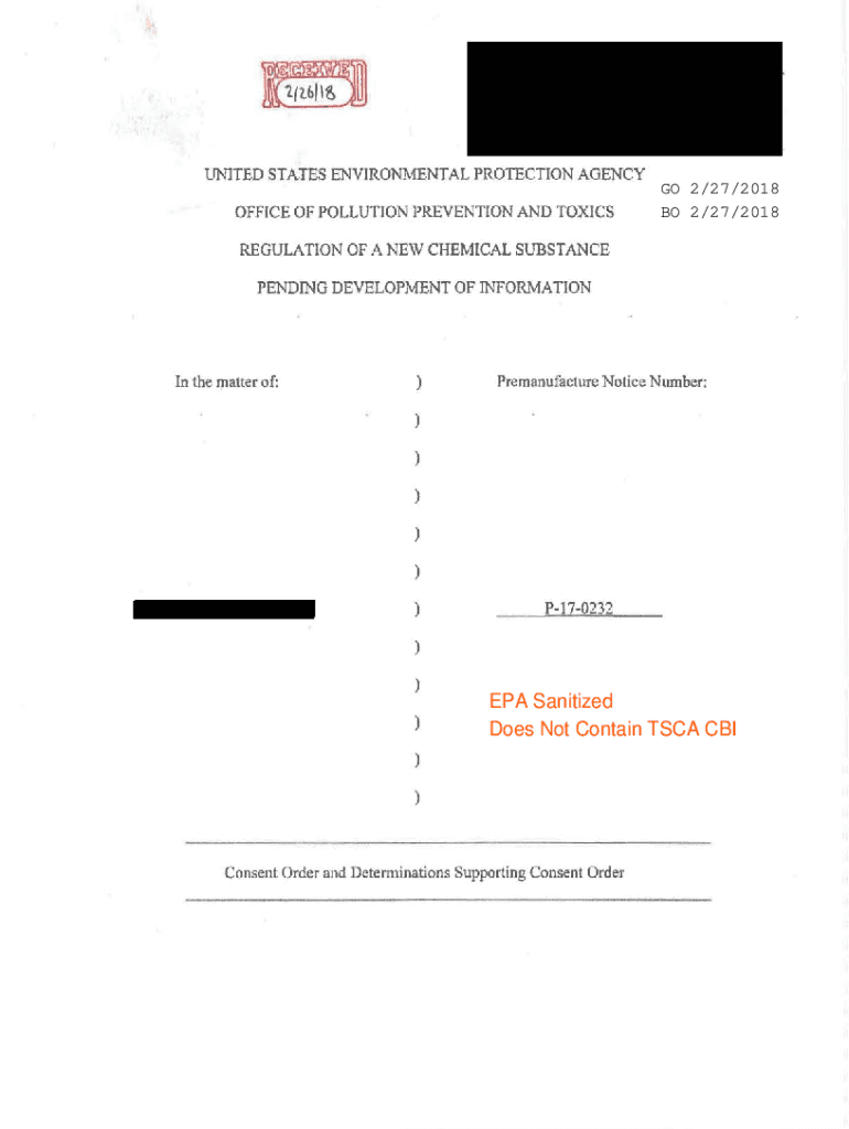 Fillable Online Filing a Pre-manufacture Notice with EPAUS EPA Fax ...