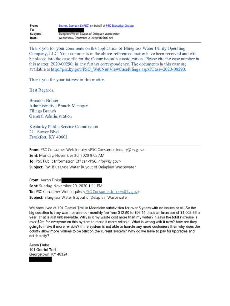 Fillable Online psc ky The Pipeline - Public Service Commission of West ...