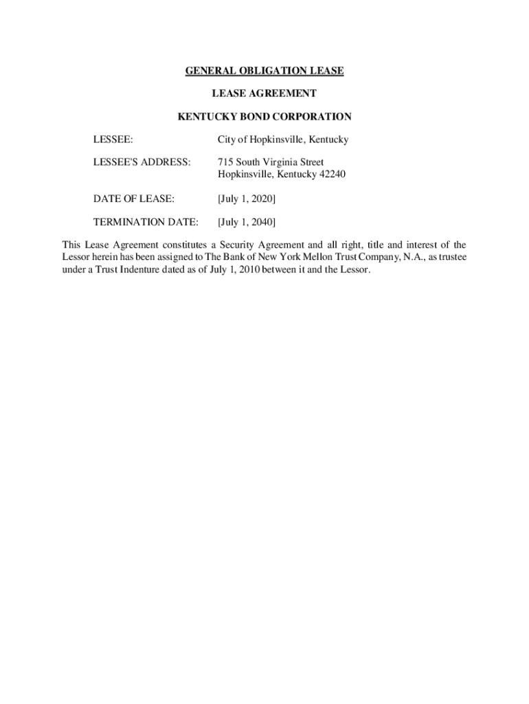 Fillable Online Kentucky Lease AgreementSimplifyEm.com Fax Email Print ...