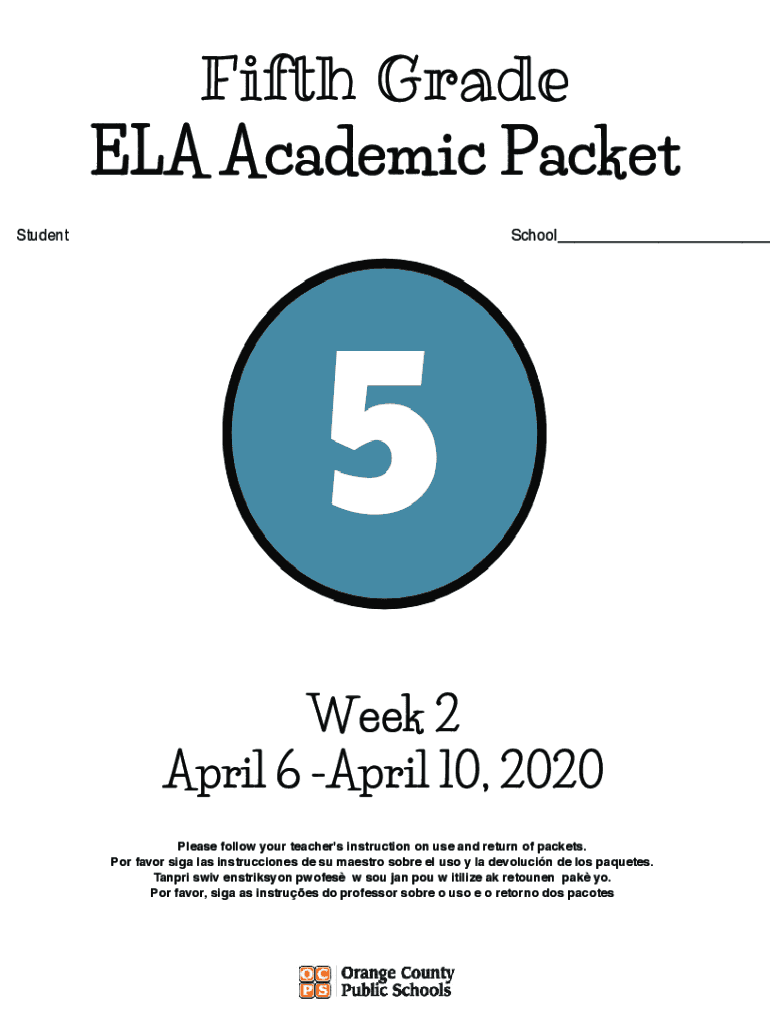 Fillable Online Grade 5 Study/Resource Guide for Students and Parents ...