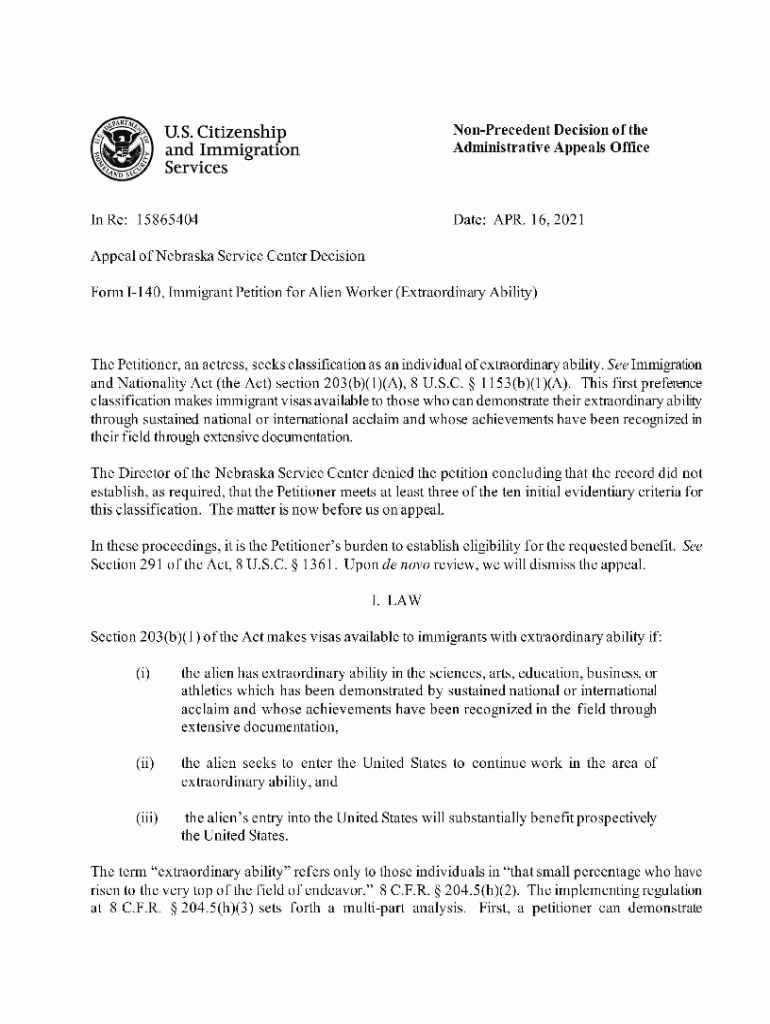 Fillable Online DHS/AAO/INS Decisions - Department of Justice Fax Email ...