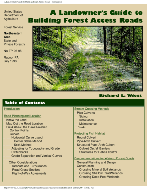 Fillable Online Guidelines for Road Maintenance Levels - USDA Forest ...
