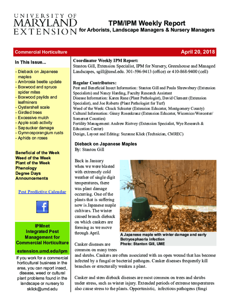 Fillable Online extension umd The University of Maryland Extension ...