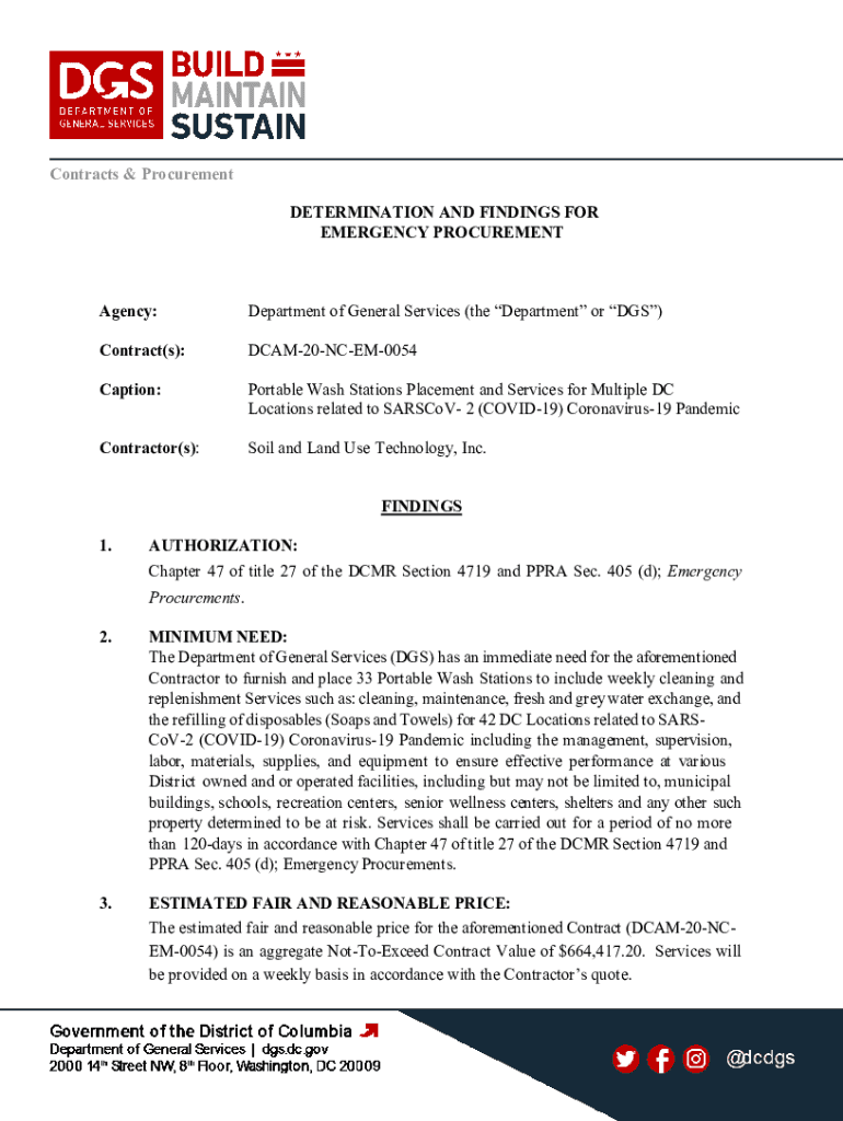 Fillable Online dgs dc Executed DCAM-20-NC-EM-0054 DF.pdf - DC DGS Fax ...