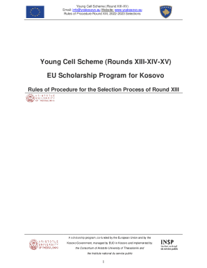 Fillable Online Call for Applications - Young Cell Scheme Round XIII ...