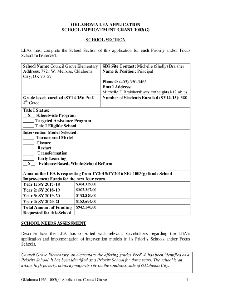 Fillable Online sde ok part ii: lea application - Arkansas Department ...