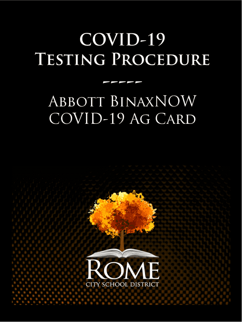 Fillable Online BinaxNOW COVID-19 Ag Card Home Test - Abbott Point of ...