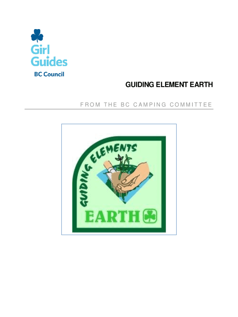 Fillable Online Guiding Elements Water camp.cwk (WP) - BC Girl Guides ...