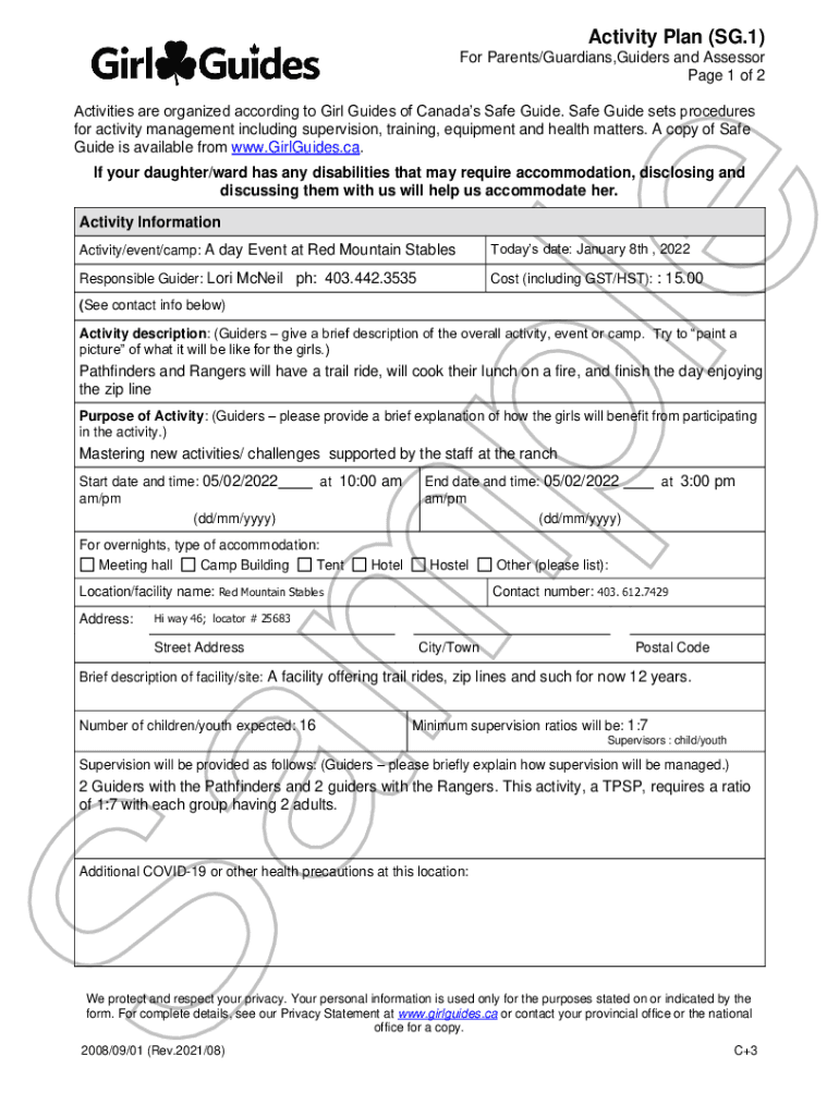 Fillable Online (PDF) Guider Handbook - Girl Guides of CanadaGirl ...