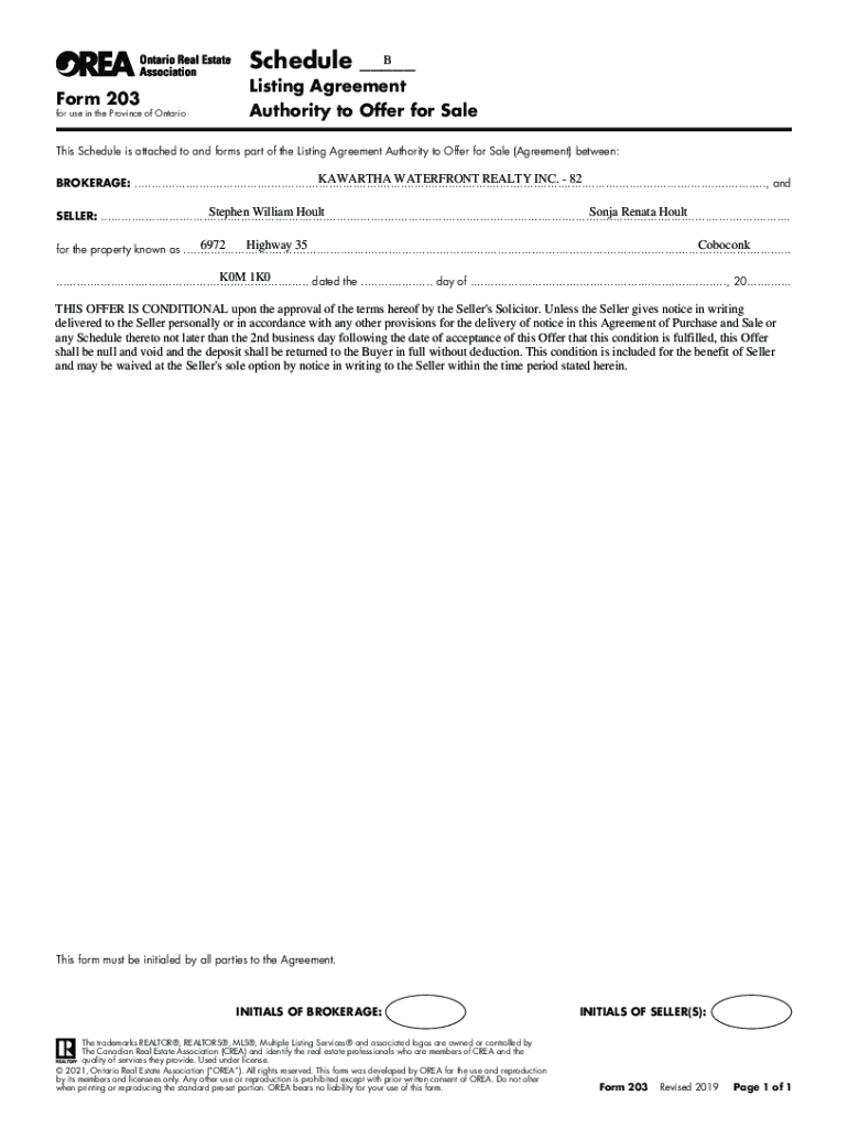 Listing Agreement Orea - Fill Online, Printable, Fillable, Blank | pdfFiller