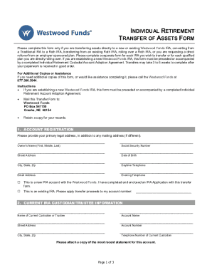 Fillable Online IRA Distribution Request Form - Westwood Holdings Group ...