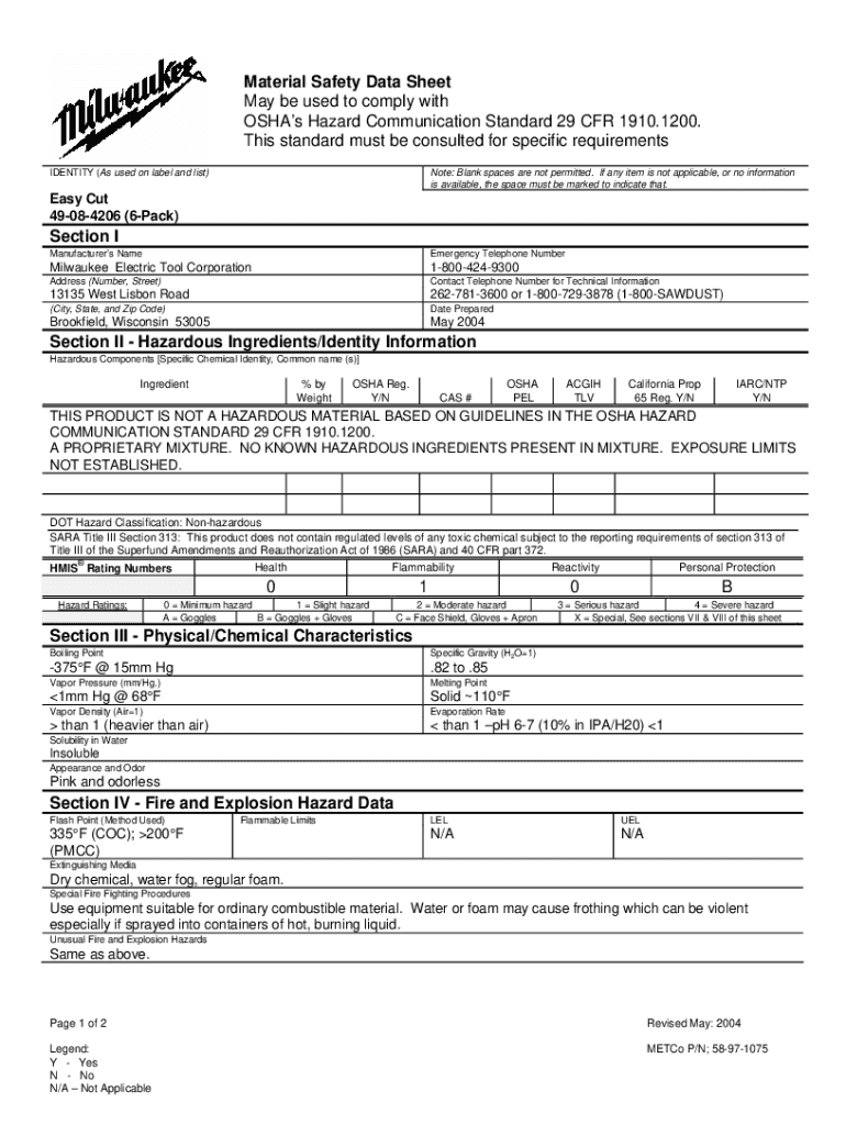 Fillable Online Hazard Communication Sample Written Program Fax Email ...