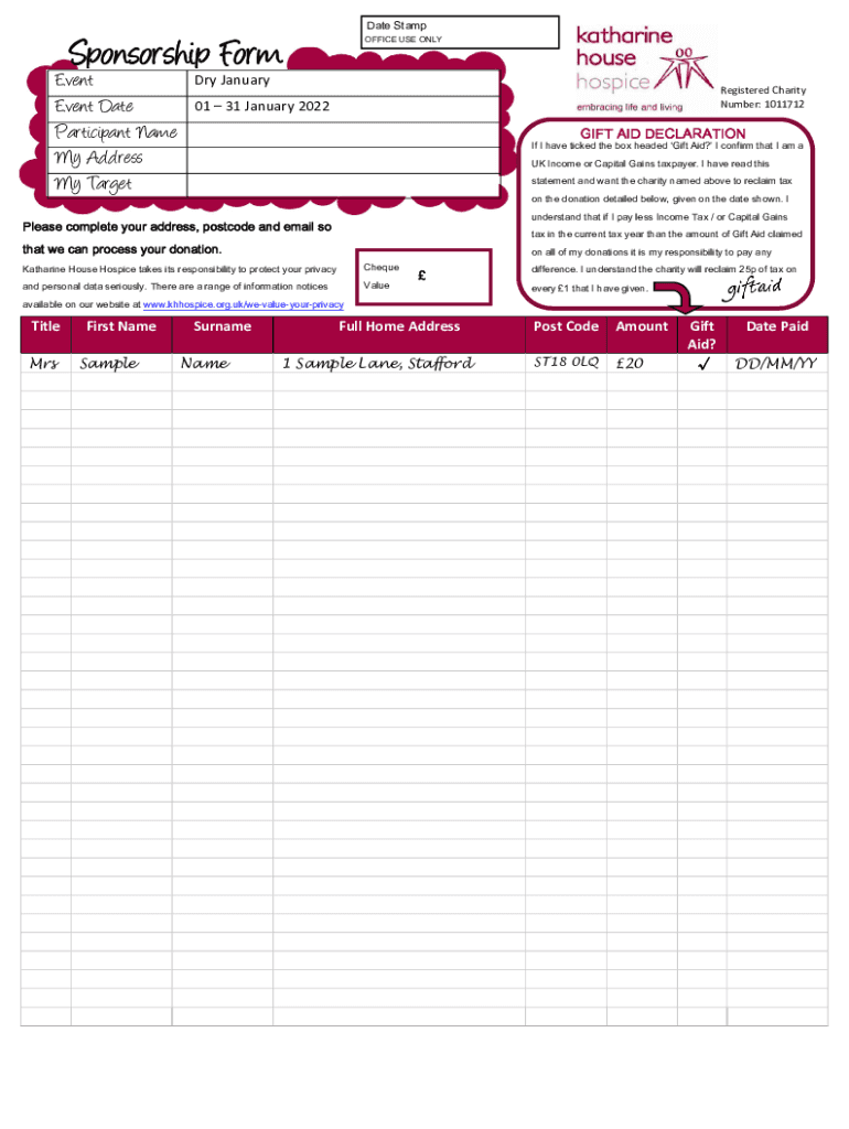 Fillable Online spon form 1 final Fax Email Print - pdfFiller