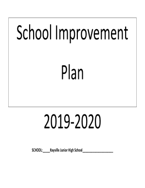 Fillable Online School Improvement Plan Overview - Face to Face Academy ...