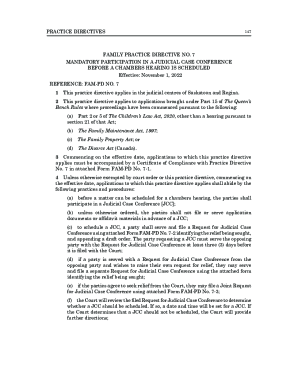 Fillable Online FAM-PD No. 7 -Mandatory Participation in a Judicial ...