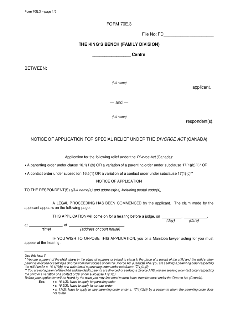Fillable Online Queen's Bench Forms (Complete) Fax Email Print - pdfFiller