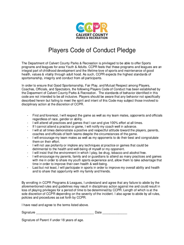 Fillable Online City to use ethics form in winter Coaches, athletes to ...