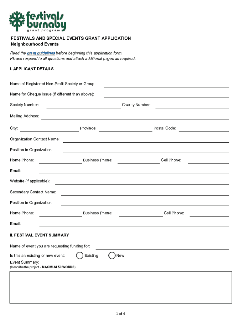 Fillable Online FLAGSHIP EVENT FUNDING APPLICATION FORM Fax Email Print ...