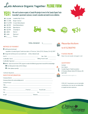 Fillable Online pledge form Fax Email Print - pdfFiller