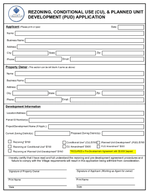 Fillable Online Conditional Use Authorization (CUA) Supplemental Fax ...