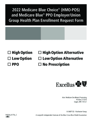 Fillable Online Excellus Medicare Enrollment Form.pdf Fax Email Print ...