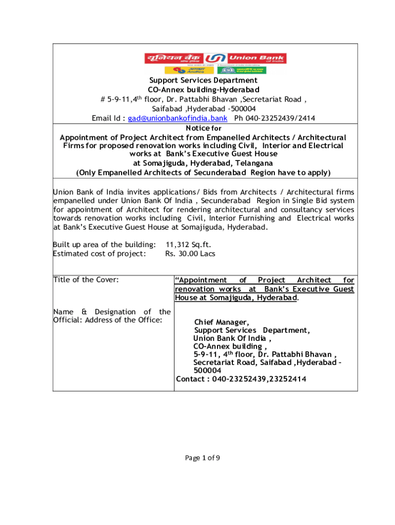Fillable Online Request for Proposal (RFP) for Facility Management ...