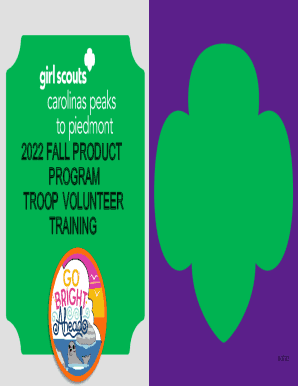Fillable Online Fall Product Program - Girl Scouts of Historic Georgia ...
