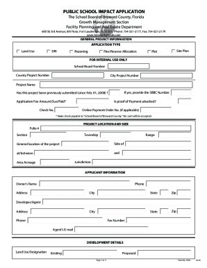 Fillable Online fl01803656 schoolwires PUBLIC SCHOOL IMPACT APPLICATION ...