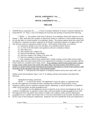 Fillable Online house missouri 1000H04.26H SB 237 HOUSE AMENDMENT NO ...