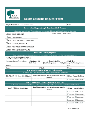 Fillable Online LLUH CareLink Access Request Form Fax Email Print ...