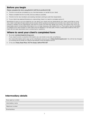 Fillable Online Bupa Health Underwritten and Moratorium application ...