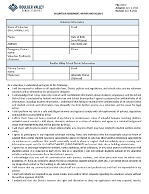 Fillable Online Volunteer Waiver and Release Template Draft Legal.docx Fax Email Print - pdfFiller