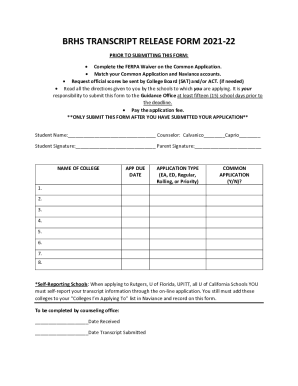 Fillable Online Transcript Request Form 2022-2023.docx Fax Email Print ...