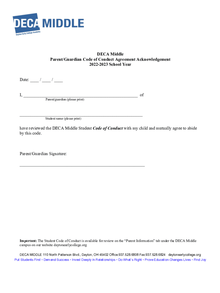 Fillable Online FY2223Code of Conduct Sign off Form.docx Fax Email ...
