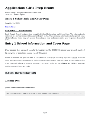 Fillable Online Application: Girls Prep Bronx Fax Email Print - pdfFiller
