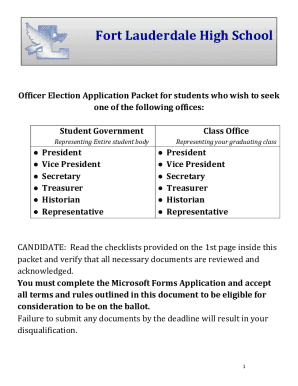 Fillable Online SGA application form for 9th Grade Fax Email Print ...