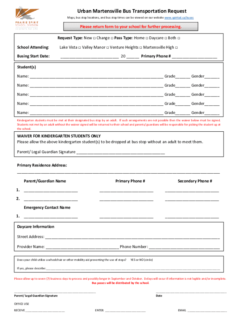 Fillable Online blogs spiritsd Urban Holy Trinity Bus Transportation Request - NET Fax Email ...