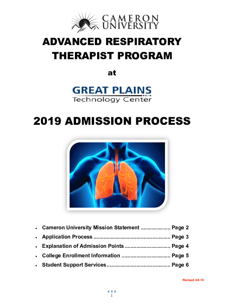 Fillable Online How to Apply for the Respiratory Care Program Fax Email ...