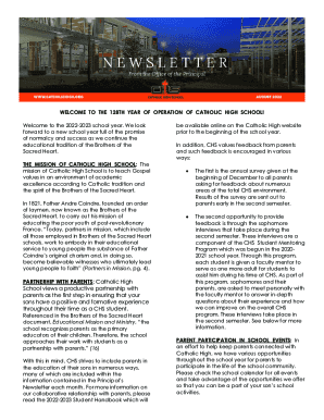 Fillable Online Saint John Vianney High School: Private Catholic High School ... Fax Email Print ...