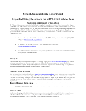 Fillable Online Roosevelt Elementary - School Accountability Report ...