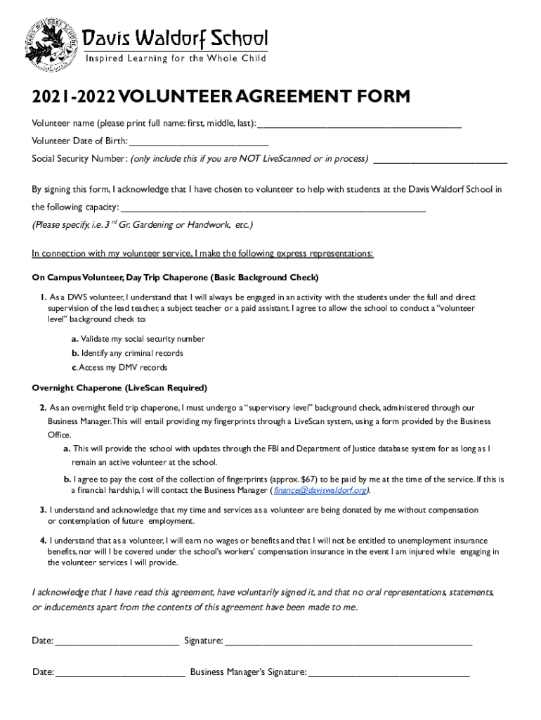 Fillable Online Salt Lake Community College Volunteer Agreement Form ...