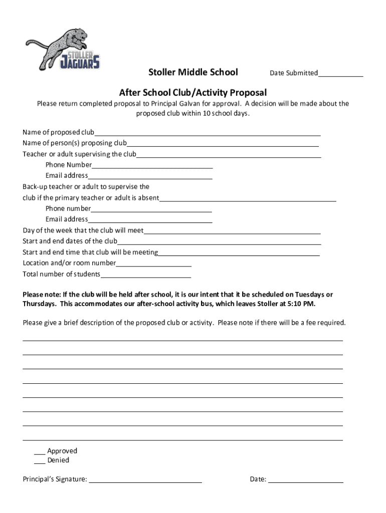 Fillable Online Proposal Letter to a Principal - Example, Template ...