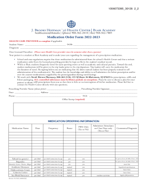 Fillable Online Printable Forms - Blair Academy Fax Email Print - pdfFiller
