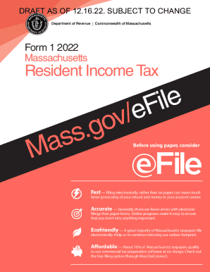 Fillable Online Massachusetts Form 1 Instructions (Individual Income ...