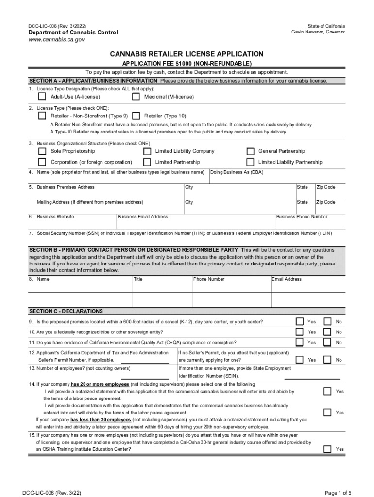 Fillable Online California Department of Cannabis Control debuts data tool ... Fax Email Print ...