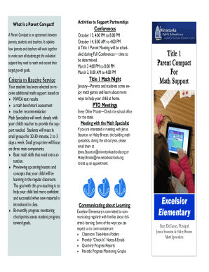 Fillable Online What is a School-Parent Compact? Fax Email Print ...