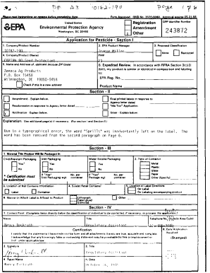 Fillable Online U.S. EPA, Pesticide Product Label, , 10/27/1995 ...